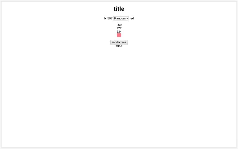 title ― Perchance Generator