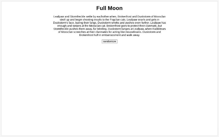 Full Moon ― Perchance Generator