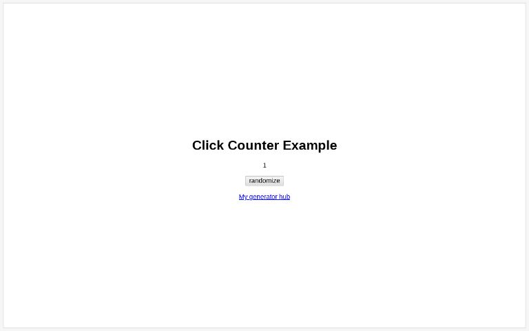 Click Counter Example ― Perchance Generator
