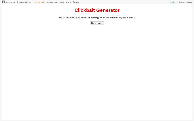 Clickbait Generator