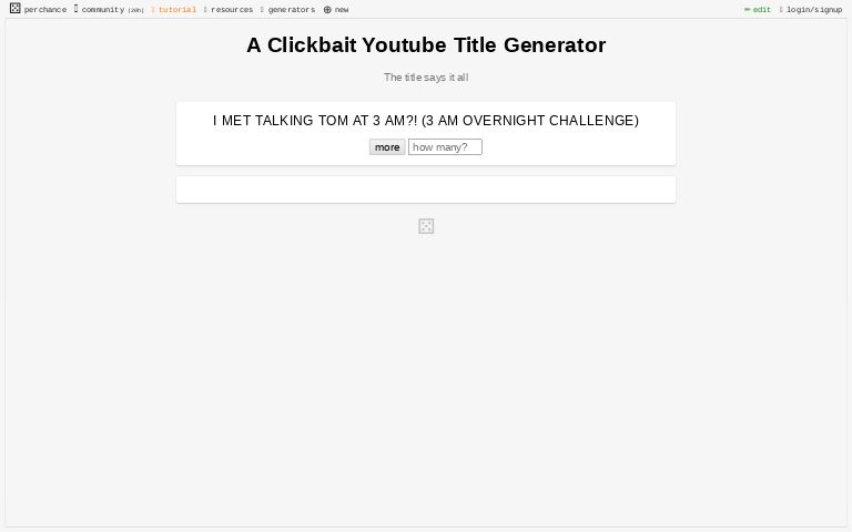 A Clickbait Youtube Title Generator