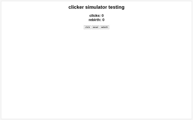 clicker simulator testing ― Perchance Generator