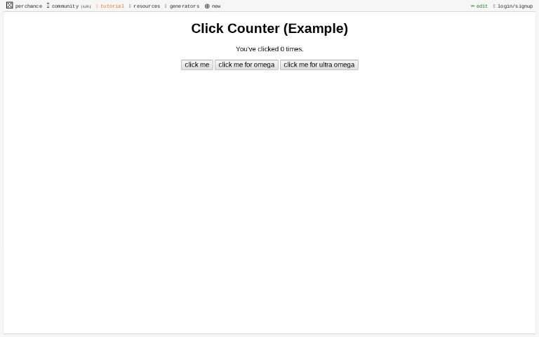 Click Counter (Example) ― Perchance Generator