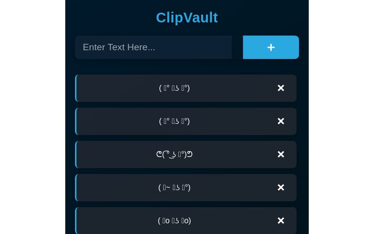 📋 ClipVault ― Perchance Generator
