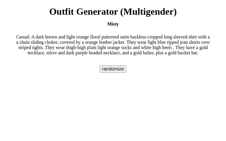 clothing-generator-multigender-perchance