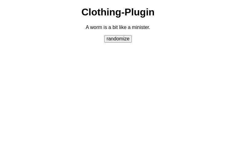Clothing-Generator-Plugin
