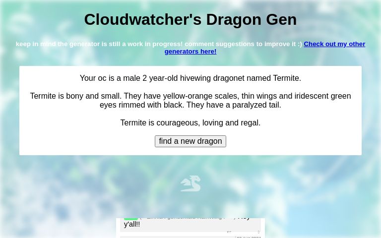 Cloudwatcher's Dragon Gen