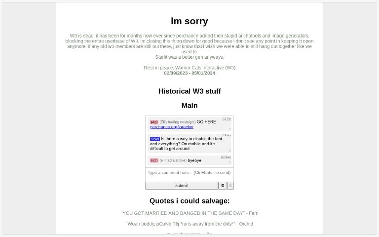 Warrior Cats Interactive ― Perchance Generator