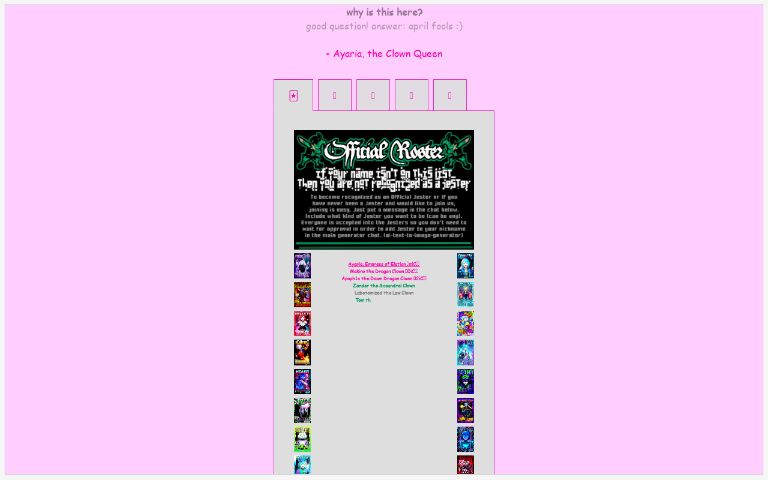 Clown City ― Perchance Generator