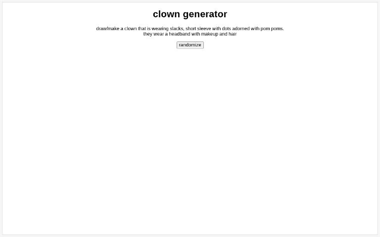 clown generator