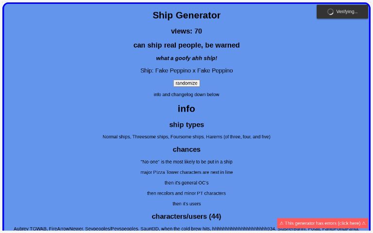 Ship Generator