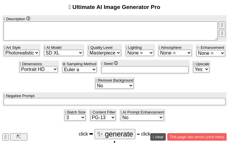 Ultimate AI Image Generator Pro - FtEpic.com
