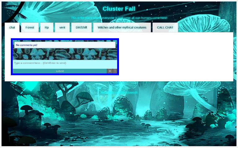 Cluster Fall ― Perchance Generator