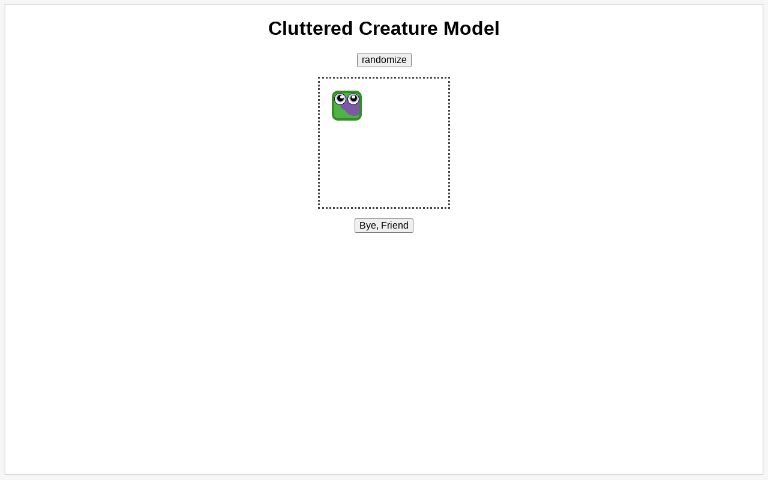 Cluttered Creature Model ― Perchance Generator