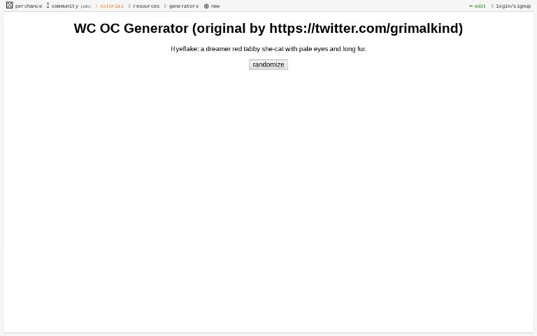 WC OC Generator (original by https://twitter.com/grimalkind)