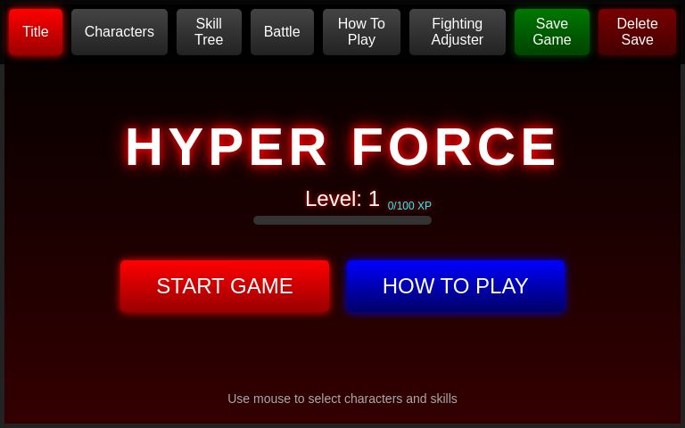 HYPER FORCE ― Perchance Generator