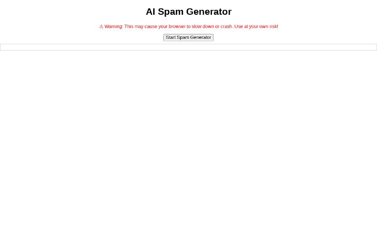 AI Spam Generator