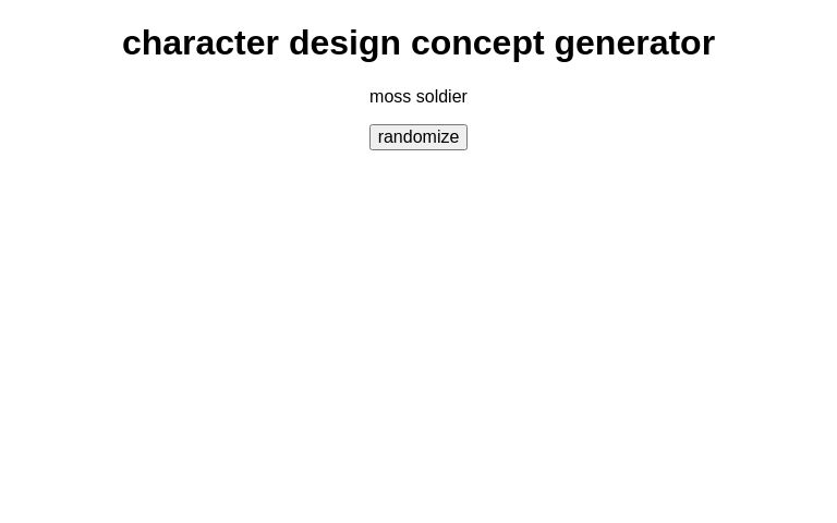 character design concept generator