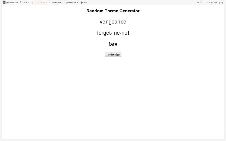 Random Theme Generator