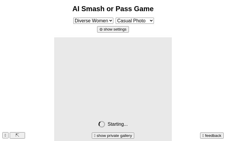 AI Smash or Pass Game ― Perchance Generator