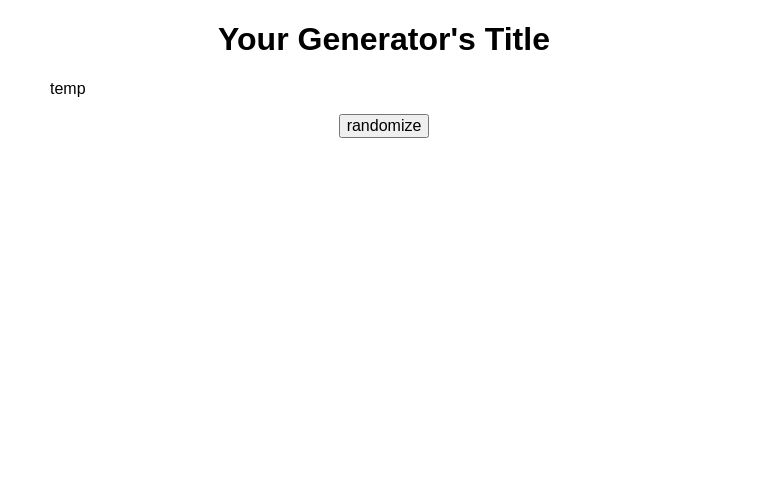 P17gz5oir5 ― Perchance Generator