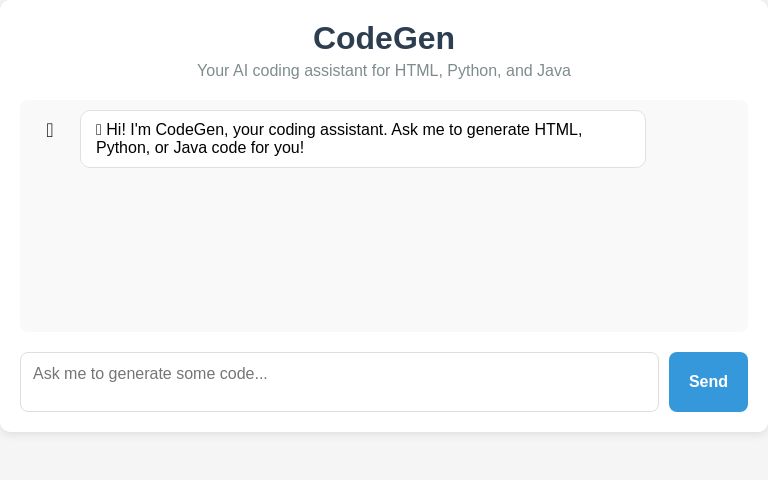 CodeGen ― Perchance Generator