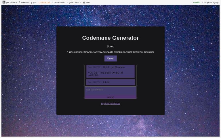 Codename Generator