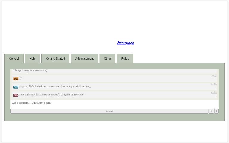 Coder's Outlet ― Perchance Generator