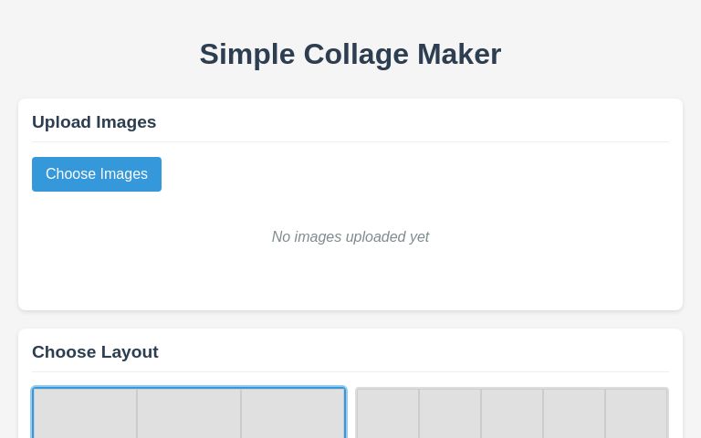 Simple Collage Maker ― Perchance Generator