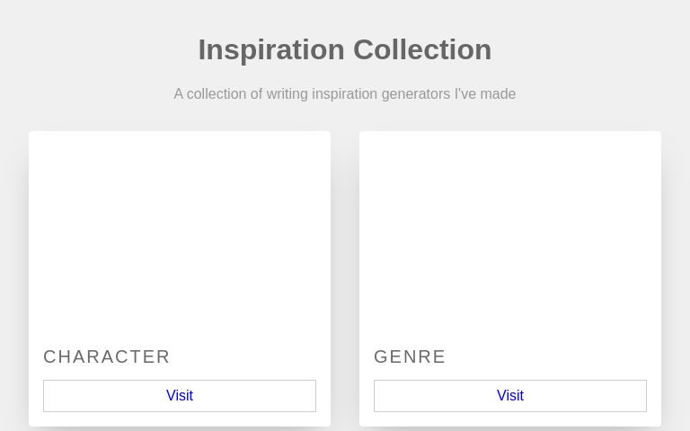 Inspiration Collection ― Perchance Generator