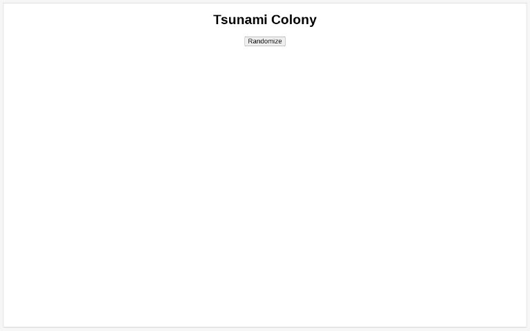 Cloudy Colony ― Perchance Generator