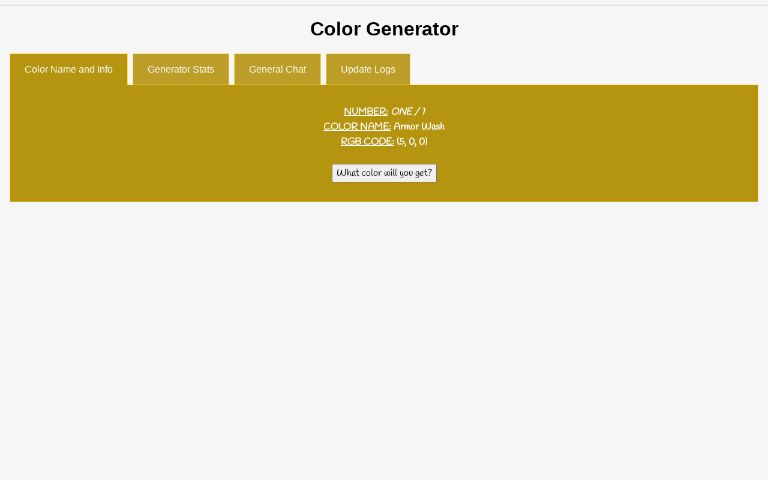 Color Generator