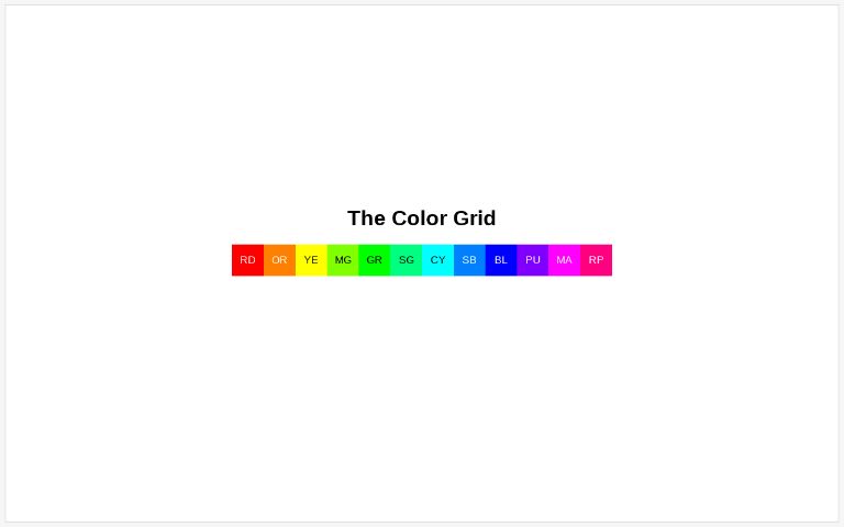 The Color Grid ― Perchance Generator