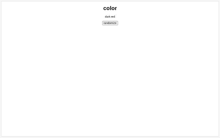 color ― Perchance Generator