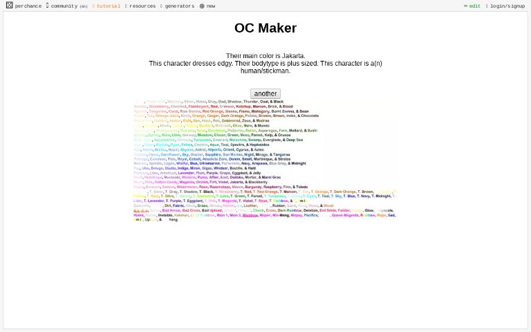 OC Maker ― Perchance Generator