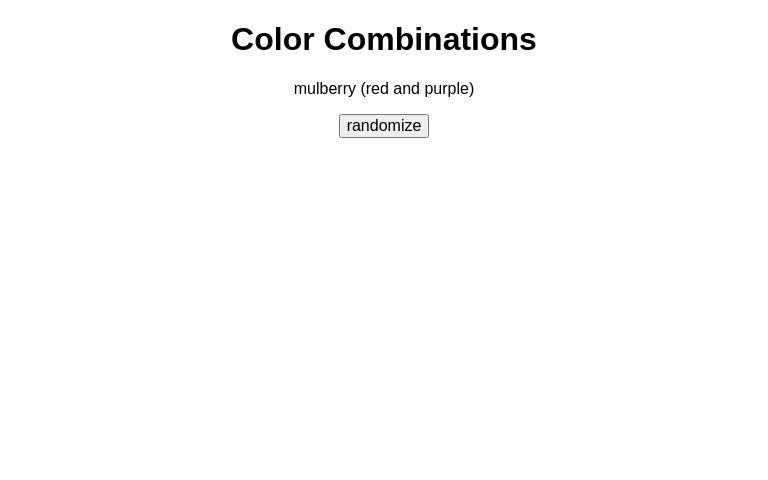Color Combinations ― Perchance Generator