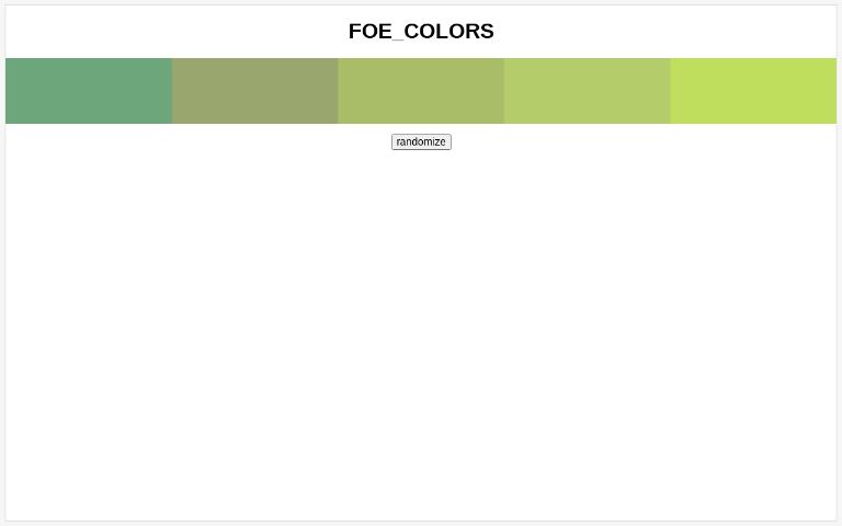 FOE_COLORS ― Perchance Generator