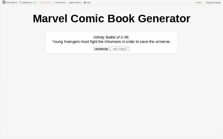 Comic Book Generator