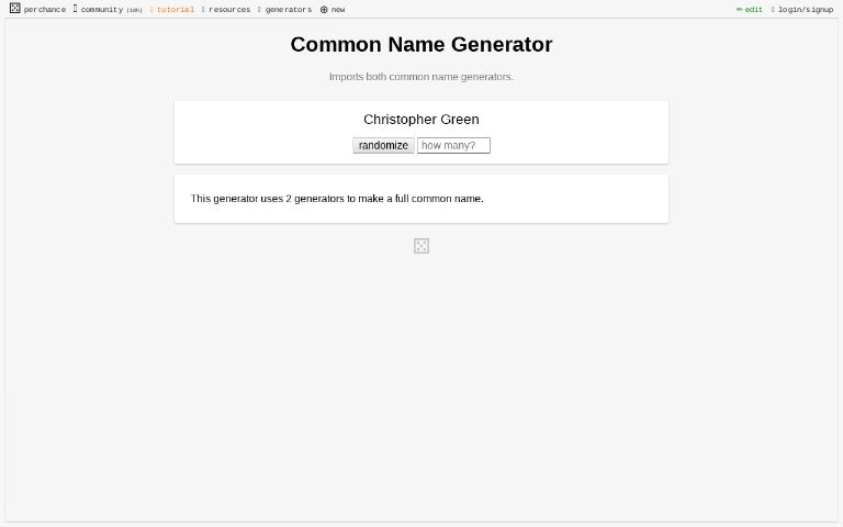Common Name Generator