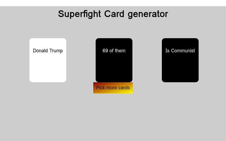 Superfight Card generator