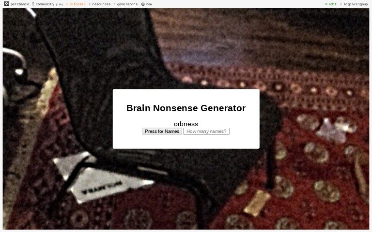 Brain Nonsense Generator