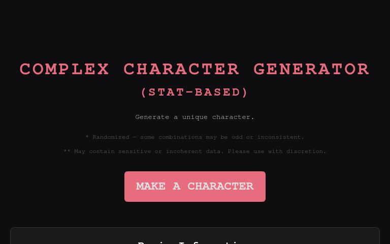 Character Generator