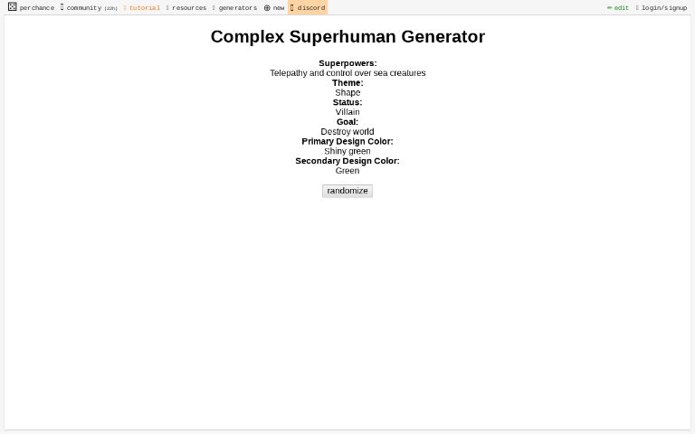 Complex Superhuman Generator