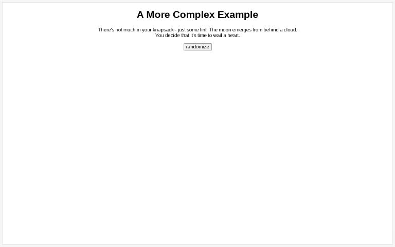 A More Complex Example ― Perchance Generator