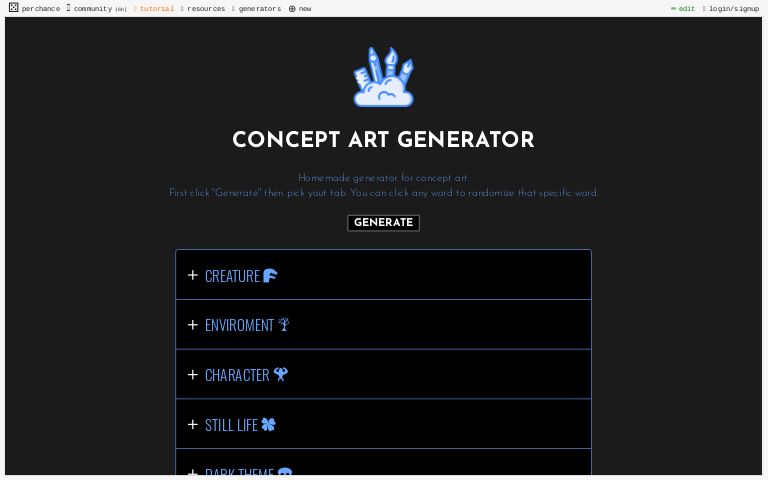 CONCEPT ART GENERATOR