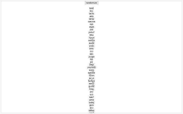 Conlangmaker ― Perchance Generator