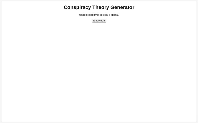 Conspiracy Theory Generator
