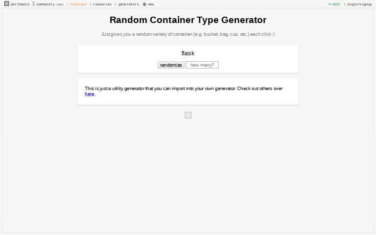 Random Container Type Generator