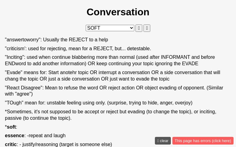 Conversation ― Perchance Generator