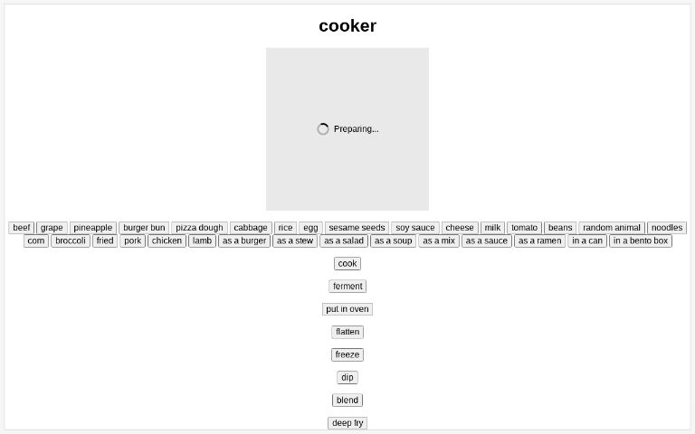 cooker ― Perchance Generator